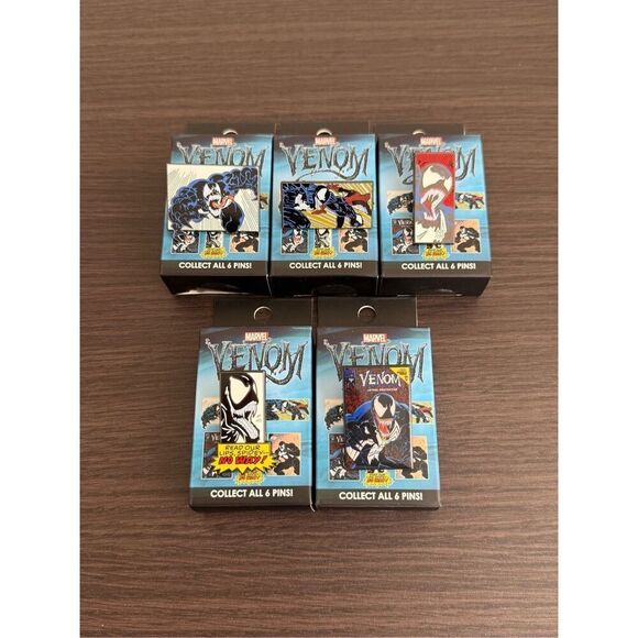 Marvel | Accessories | Marvel Venomcomic Panel Blind Box Enamel Pin Set ...